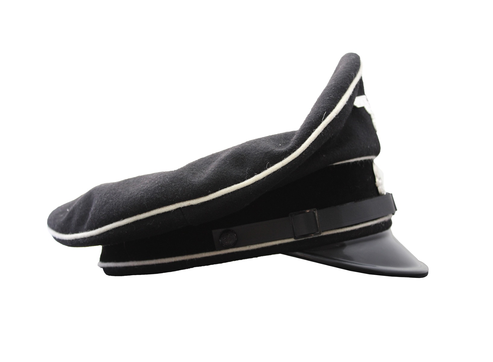 Black military visor cap store